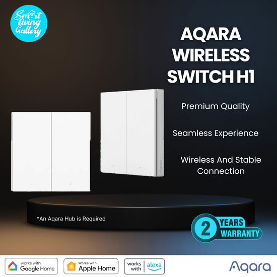 Aqara H1 2-Gang Wireless Switch – Smart Living Gallery