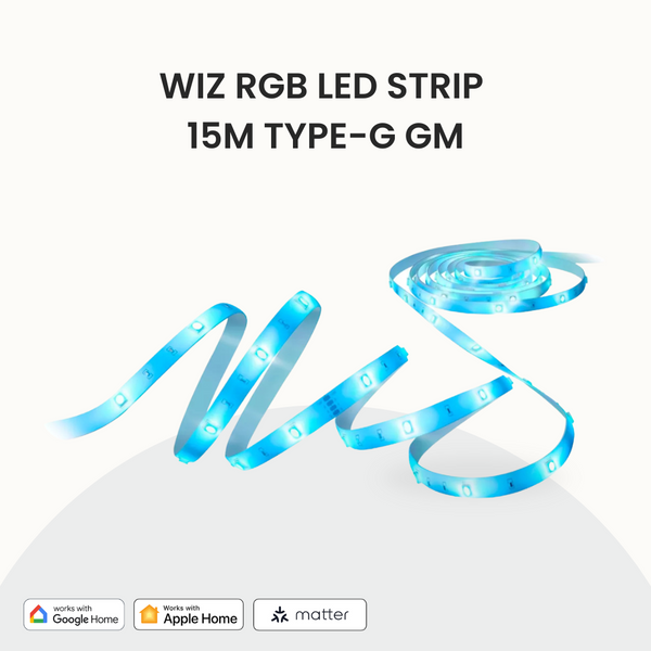 WiZ RGB LED strip 15m Type-G GM – Smart Living Gallery